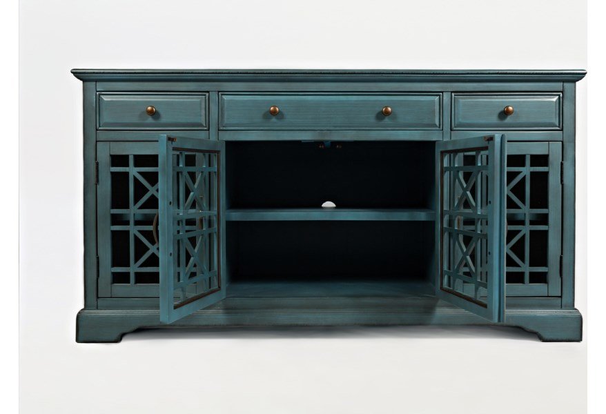 Craftsman 60" Blue Media Unit – Northern Mattress & Furniture 1st