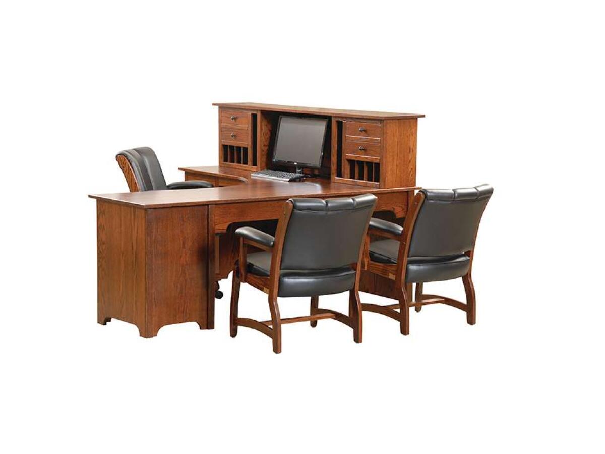 Buckingham Corner Desk With Hutch Top – Northern Mattress & Furniture ...